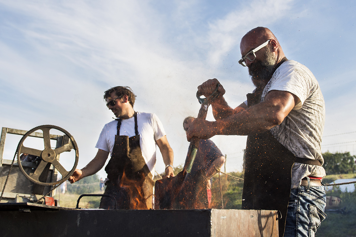 Filming Flaming Goats at The Hidden Hut